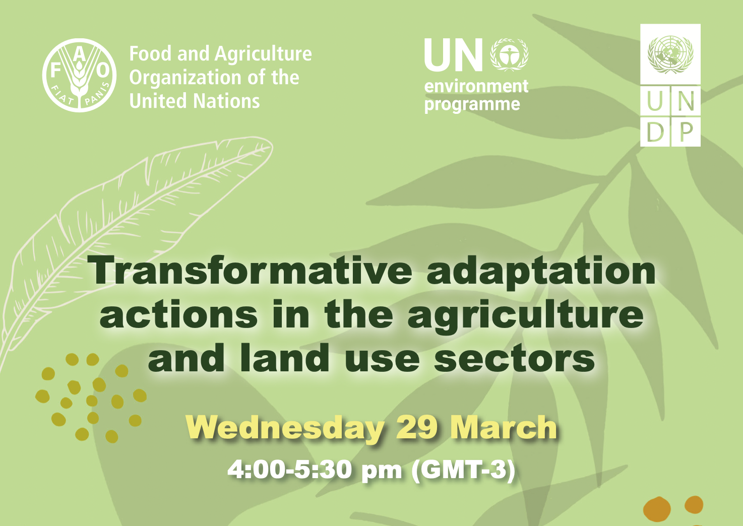 NAP Expo event: Transformative Adaptation Actions in the Agriculture ...