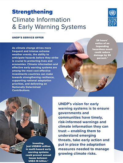 Brochure: UNDP's Service Offer in Strengthening Climate Information and ...