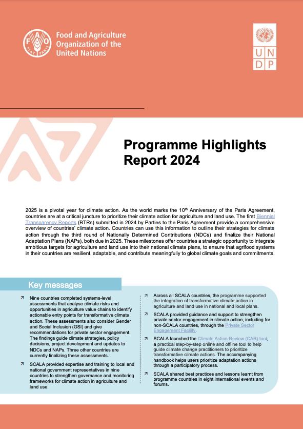 SCALA Programme Highlights Report 2024 | UNDP Climate Change Adaptation