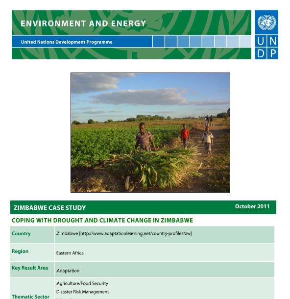 UNDP-ALM Case study: Zimbabwe - December 2012 | UNDP Climate Change Adaptation