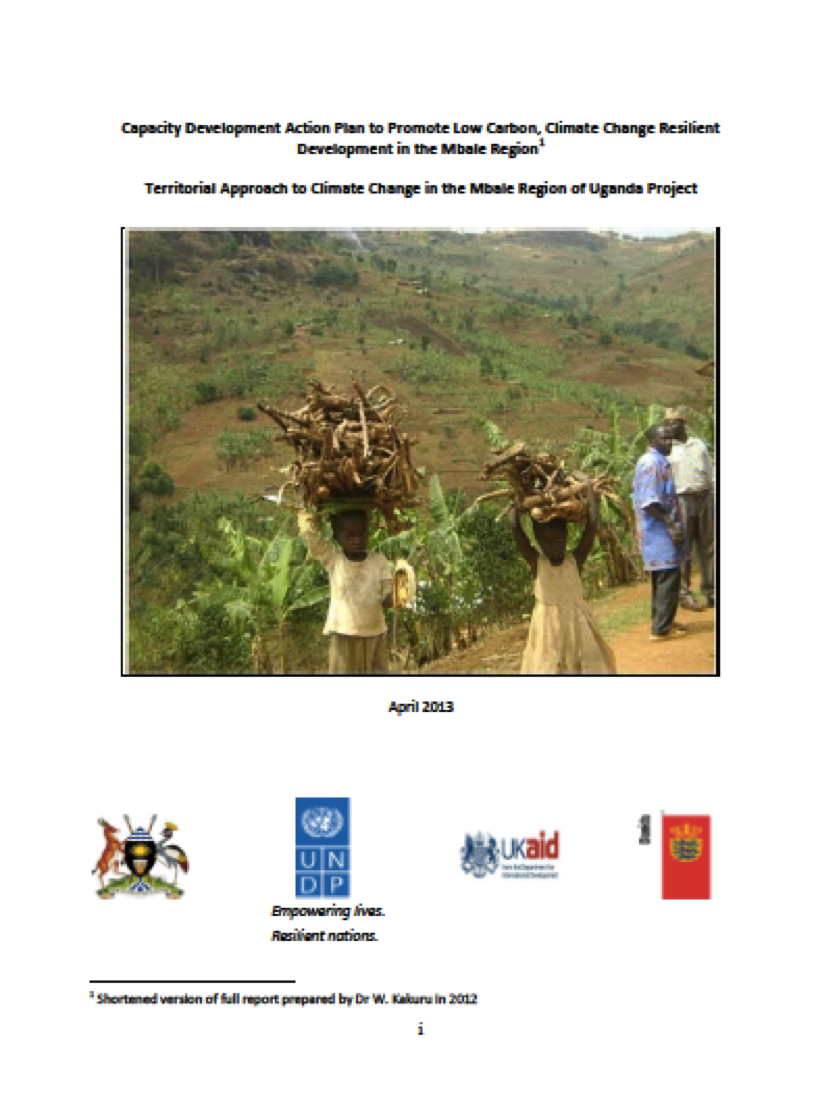 TACC Uganda - Capacity Development Action Plan to Promote Low Carbon ...