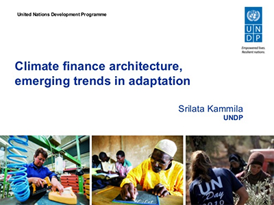 Climate finance architecture, emerging trends in adaptation | UNDP ...