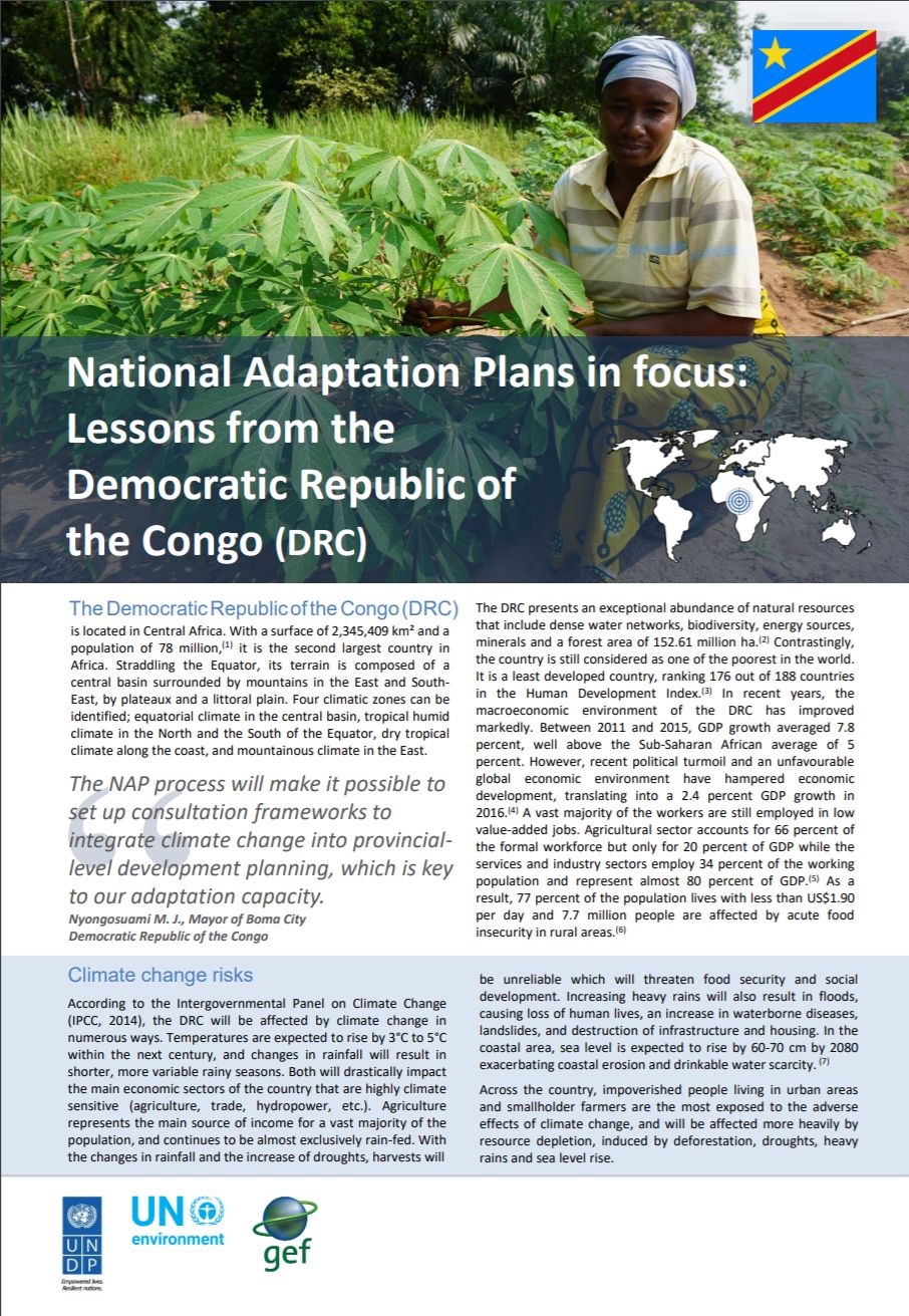 National Adaptation Plans in focus: Lessons from the Democratic ... National Adaptation Plans in focus: Lessons from the Democratic ...