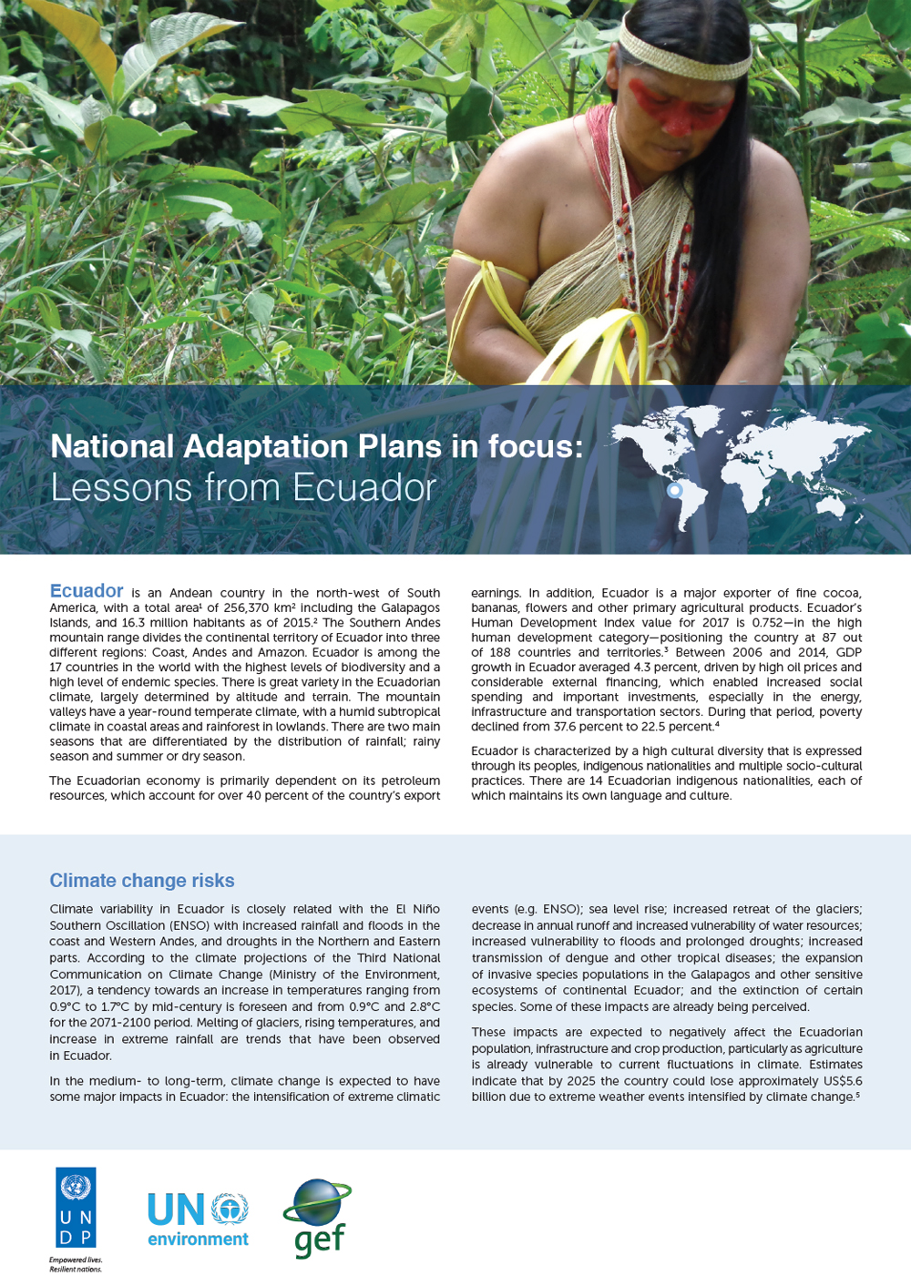 National Adaptation Plans in focus: Lessons from Ecuador | UNDP Climate ... National Adaptation Plans in focus: Lessons from Ecuador | UNDP Climate ...