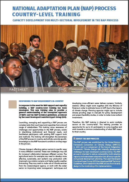 NAP Country-Level Training | UNDP Climate Change Adaptation
