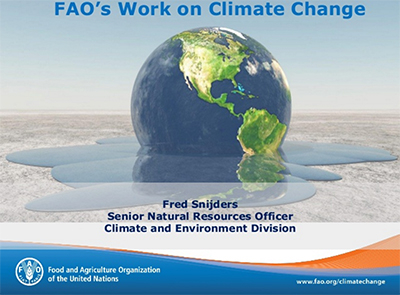 FAO’s Work on Climate Change | UNDP Climate Change Adaptation