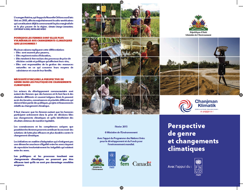 Genre et Changements Climatiques | UNDP Climate Change Adaptation