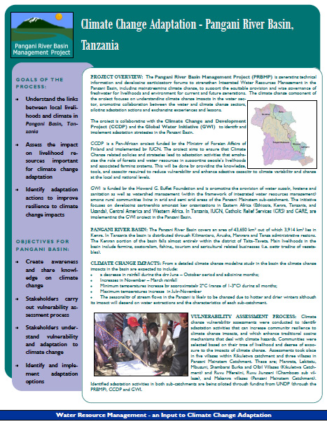 IUCN Pangani River Basin Management Project Report | UNDP Climate ... IUCN Pangani River Basin Management Project Report | UNDP Climate ...
