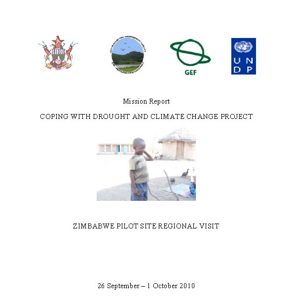 Zimbabwe CwDCC - Mission Report - Pilot Site Regional Visit - September ...