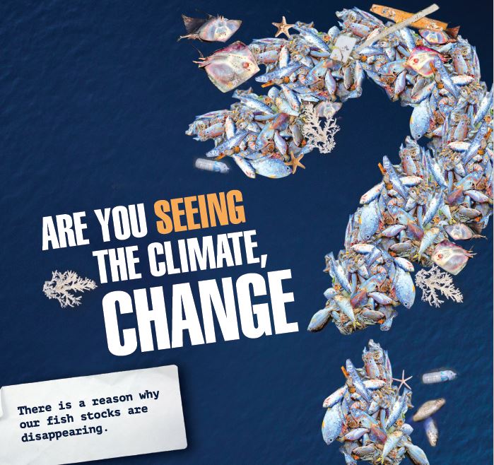 'Feel the Change' Campaign - Fish Stock Disappearing Poster | UNDP ...
