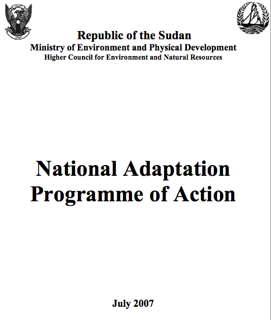 Sudan National Adaptation Programme of Action (NAPA) Official Document ...