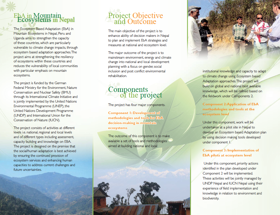 BROCHURE NEPAL Mt EbA Programme (Min of Forests and Soil Cons & UNDP ...