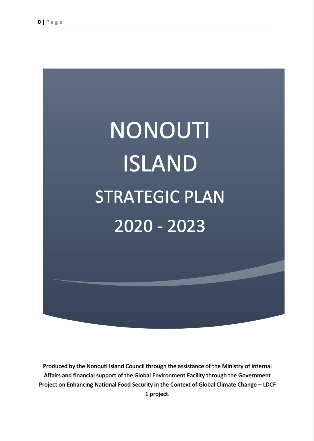 Island Strategic Plan for Nonouti Island, Kiribati | 2020 - 2023 | UNDP ...