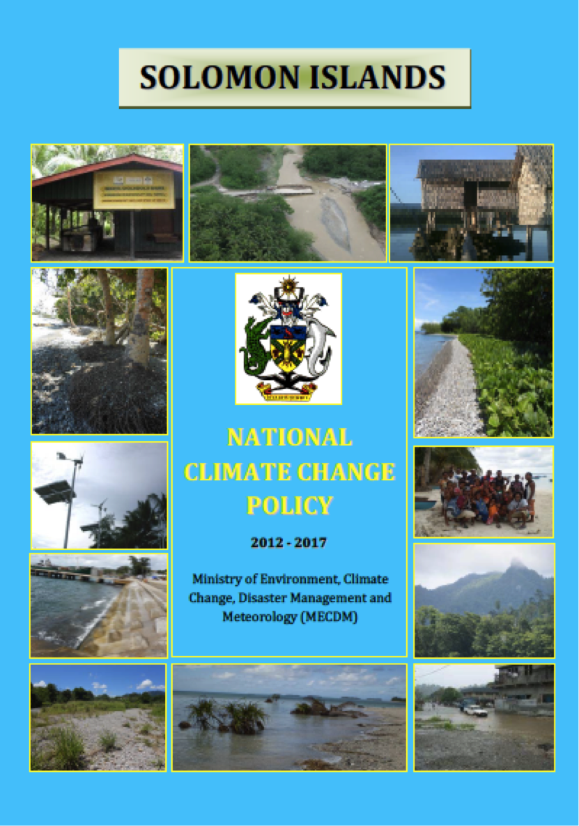 Solomon Islands’ National Climate Change Policy (2012-2017) – June 2012 ...