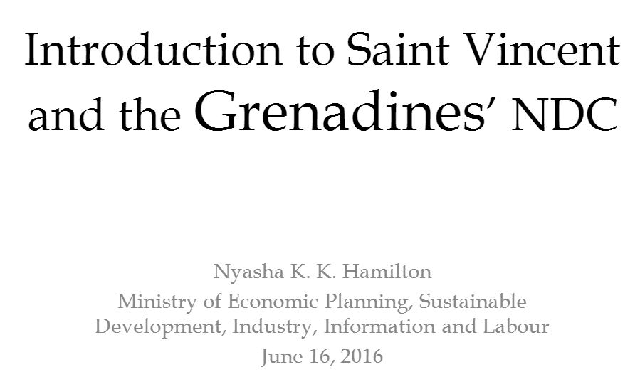 Training seminar of Climate Mitigation Action (St. Vincent and the ...