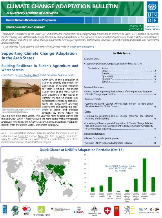 United Nations Development Programme & Climate Change Adaptation - A ...