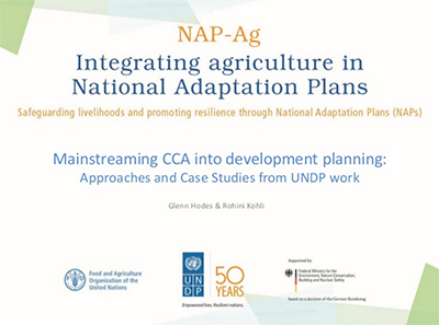 Mainstreaming CCA into development planning: Approaches and case studies from UNDP work | UNDP ...