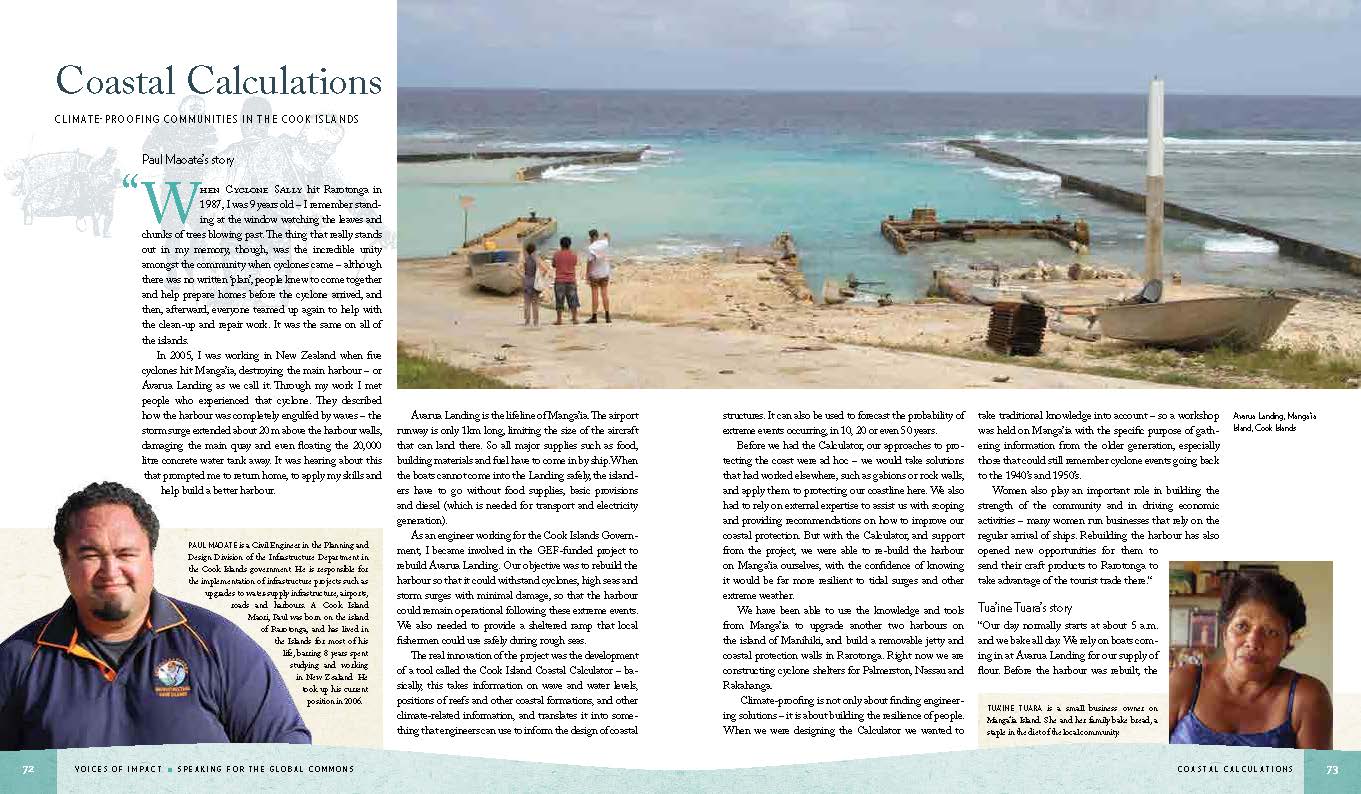 Coastal Calculations: Cook Islands Story from 'Voices of Impact' | UNDP ...