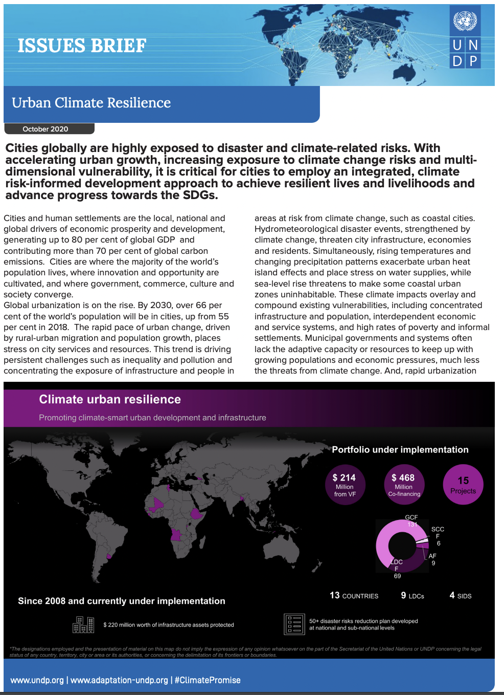 UNDP issues brief on urban climate resilience | UNDP Climate Change ...
