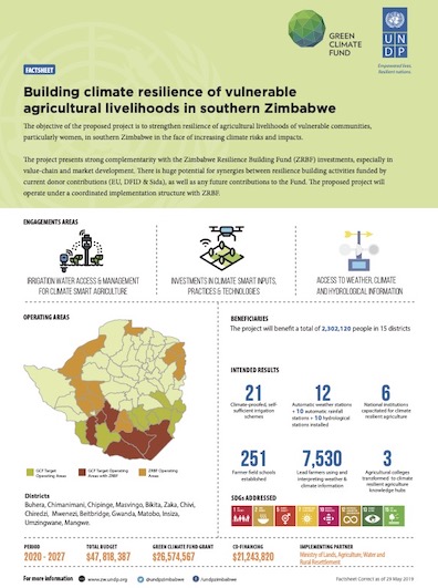 Building climate resilience of vulnerable agricultural livelihoods in ...
